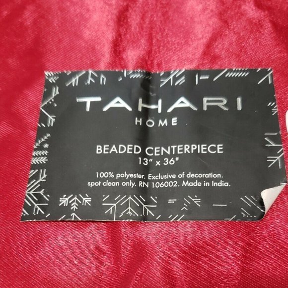Tahari | Holiday | Tahari Red Jingle Bells Beaded Table Centerpiece 3 X ...